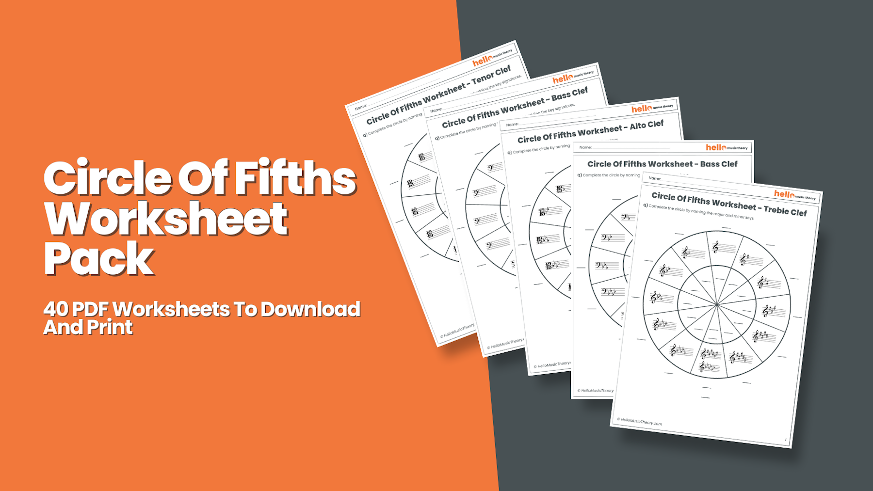 Music Theory Worksheets Bundle